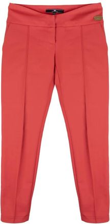 Elisabetta Franchi Femme, Pantalons, Rouge, Taille: 36 FR Pantalon Slim-fit