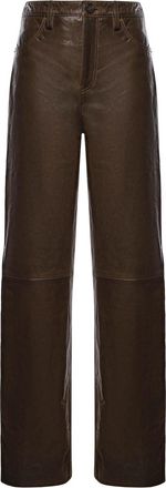 Golden Goose Lederhose - Gr&uuml;n