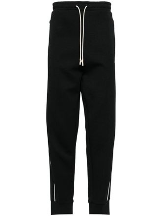 BOSS pantalon de jogging à logo embossé - Noir