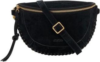 Isabel Marant Sac banane Skano en cuir velours tress&eacute;