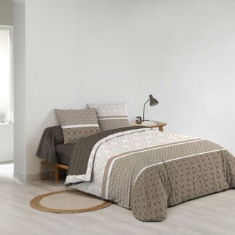 Douceur d'Int&eacute;rieur Parure de lit 6 pi&egrave;ces PACHA - 260 x 240 cm - 100% coton - 42 fils/cm&sup2;