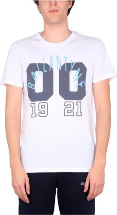 Ballantyne Homme, Tops, Blanc, Taille: L Graphic T-Shirt