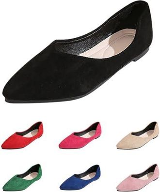 Generic Mocassins pour femme - Bout pointu - Ballerines - Mocassins - Pour le bureau - Classiques - Pour le travail - D&eacute;contract&eacute;es - L&eacute;g&egrave;res et confortables 