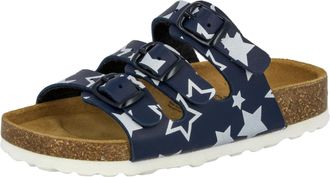 Lico Mädchen Bioline Star Niedrige Hausschuhe, Marine/ Weiß, 33 EU