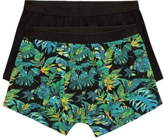 JP1880 Mens Hip Pants with flexnamic Waist, Floral, DP, Caleçon Boxeur Homme, Schwarz