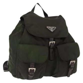 Prada Pre-owned Nylon Rucksack - - Pre-owned - Damen - Gr&uuml;n - ONE SIZE