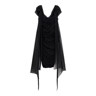 Givenchy Drapiertes Kleid mit seitlichem Rei&szlig;verschluss - - Dresses - Damen - Schwarzk - XL