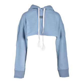 Erika Cavallini Semi Couture Hoodie - - Sweatshirts & Hoodies - Damen - Blau - M
