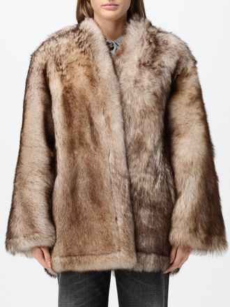 Salvatore Santoro Manteau en peau de mouton retourn&eacute;e avec col en V