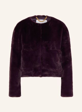 Rich & Royal Kunstfell-Jacke lila