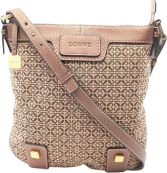 Loewe Sac bandouli&egrave;re Pre-owned en toile - Femme - Pre-owned - Beige - Taille: ONE Size