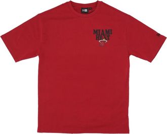 New Era Miami Heat Script Tee Rot/Wei&szlig; - - Tops - Herren - Rot - L