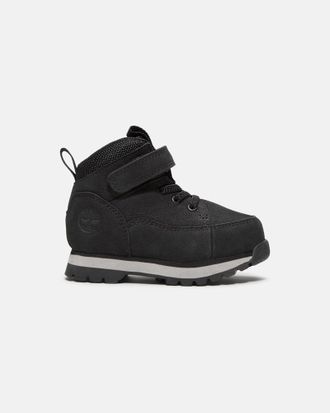 Timberland Halbhoher Euro Rock Boot mit Klettverschluss f&uuml;r Kleinkinder in Schwarz, Schwarz, Gr&ouml;&szlig;e