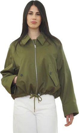 Closed Femme, Vestes, Vert, Taille: 36 FR Veste Blouse en Coton