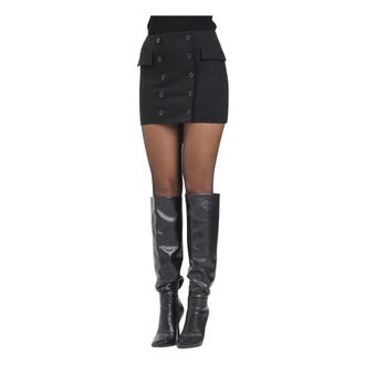 Patrizia Pepe Wickel-Minirock - - Skirts - Damen - Schwarzk - M