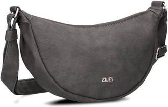 zwei Mademoiselle M50 Moon-Bag Sac à main tendance en forme de croissant de lune 2 l Polyvalent comme sac banane, sac à bandoulière, sac de soirée, sac à b