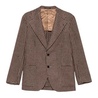 Gabriele Pasini Jackett mit Hahnentrittmuster und Reverskragen - - Jackets - Herren - Mehrfarbig - XL