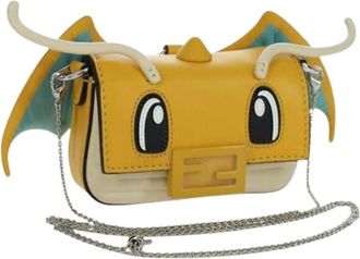 Fendi Sac bandouli&egrave;re mini doccasion - Femme - Pre-owned - Jaune - Taille: ONE Size