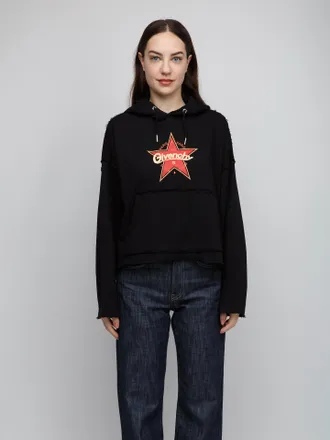 Givenchy Womens Black Cotton Hoodie Clothing