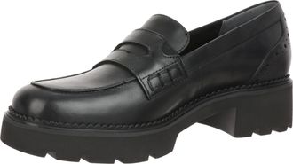 Vionic Damen Fillmore Slipper, Schwarzes Leder, 37.5 EU