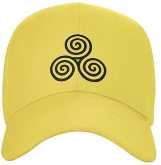 Generic Casquette de baseball personnalis&eacute;e avec symbole celtique en spirale celte casquette de baseball pour homme et femme chapeau de camionneur respirant c