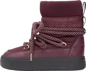Tommy Hilfiger Damen Schneestiefel wasserabweisend Fw0fw09260 Outdoor, Red Marzemino, 39 EU