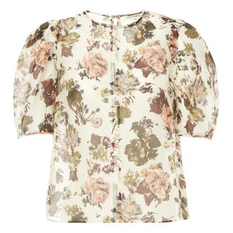 Ulla Johnson Blouse Lise Organza Coton et Soie Ulla Johnson