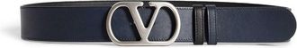 Valentino Vlogo Reversible Leather Belt
