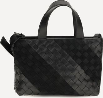 Bottega Veneta Intrecciato Handbag with suede stripes Male UNI