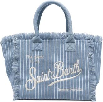 MC2 Saint Barth Femme, Sacs, Bleu, Taille: ONE Size Vanity Sponge Tote Bag
