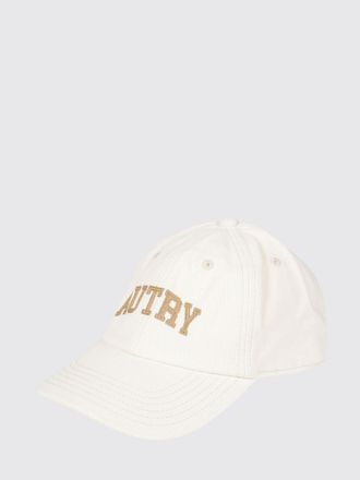 Autry Gerippte Woll-Beanie-M&uuml;tze mit Umschlag und Kontrastlogo