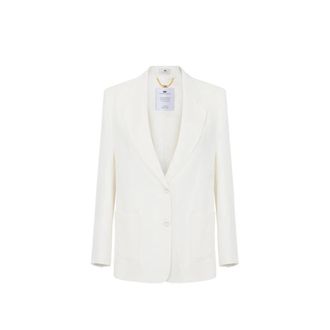 Elisabetta Franchi Damen, Jacken, Beige, 2XLGr&ouml;&szlig;e