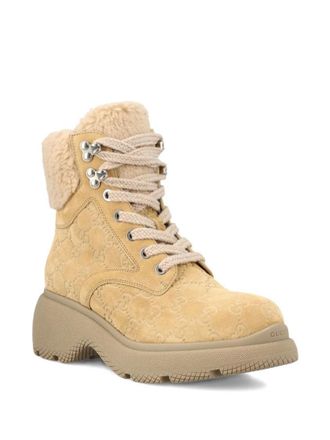 Gucci Stiefel - Lace-Up Ankle Boot - Gr. 36 (EU) - in Braun - f&uuml;r Damen