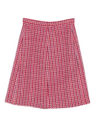 N°21 minijupe à design plissé - Rouge