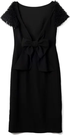 Viktor & Rolf Faux Fur Sleeve Dress - Black