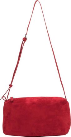Estro & Luminara Femme, Sacs, Rouge, Taille: ONE Size Velour Crossbody Bag