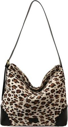 Generic Sac &agrave; bandouli&egrave;re tiss&eacute; en daim synth&eacute;tique pour femme, grande capacit&eacute;, sac fourre-tout d&eacute;contract&eacute;, sac &agrave; main &eacute;l&eacute;gant pour voyage et rendez-vous ga