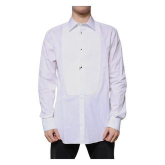 Dolce & Gabbana Goldfarbenes Hemd - - Shirts - Herren - Wei&szlig; - XS