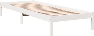Generic Kleines Einzelbettgestell aus Massivem Kiefernholz - Stabile Sperrholzlatten, Ideal f&uuml;r Schlafzimmer (90 x 210 cm)