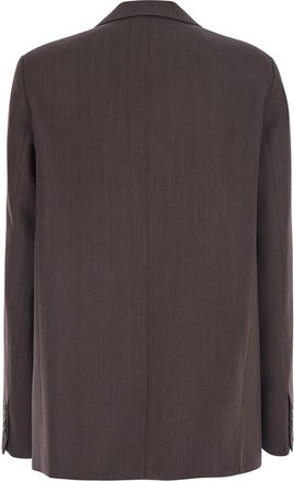 Mauro Grifoni Virgin Wool and Viscose Blazer - Brown