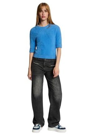 Morgan Femme 242-mtom Pull, Bleuet M, XS EU