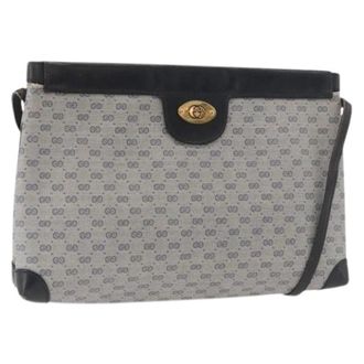 Gucci Pre-owned Vintage Micro Small Canvas Shoulder Bag - - Pre-owned - Damen - Grau - ONE SIZE