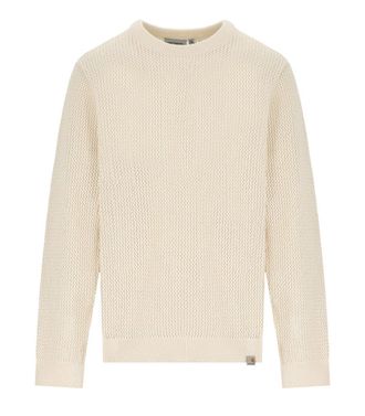 Carhartt Work in Progress PULL &Agrave; COL ROND STOCKTON IVOIRE CARHARTT WIP