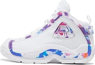 Fila Fila Mens Grant Hill 2 Low Sneaker, White/White/Tie Dye, 11