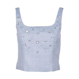 Marella Femme, Tops, Bleu, Taille: 36 FR D&eacute;bardeurs