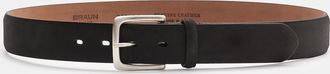 Fausto Colato Herren - Gürtel Nubukleder schwarz