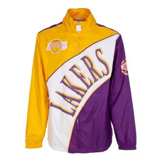Mitchell & Ness NBA Gebogener Retro Windbreaker - - Jackets - Herren - Mehrfarbig - XL