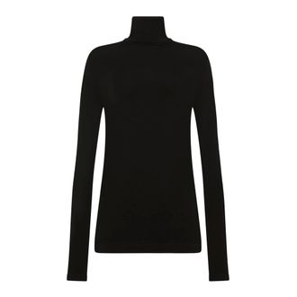 Wolford Femme, Tops, Noir, Taille: 40 FR Haut &agrave; manches longues sans coutures
