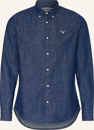 Barbour Jeanshemd Crest Tailored Fit blau