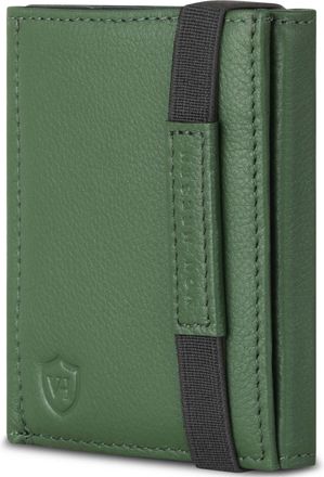 Von Heesen Slim Wallet mit RFID Schutz - Geldb&ouml;rse Herren klein - Mini Geldbeutel Damen Portmonee - Kartenetui Echtleder Karten Portemonnaie - Leder Kreditkarten